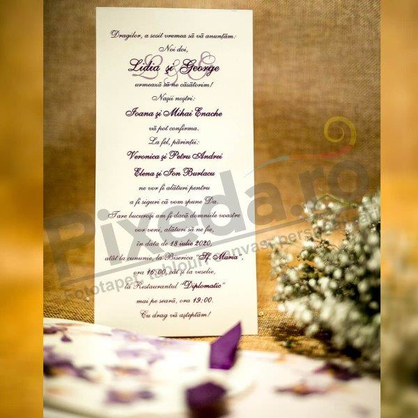 Invitatii nunta 4003 | Pixeda - Invitatii, tablouri canvas, fototapet