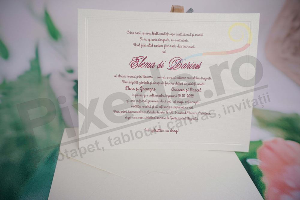 Invitatii nunta 1154 | Pixeda - Invitatii, tablouri canvas, fototapet