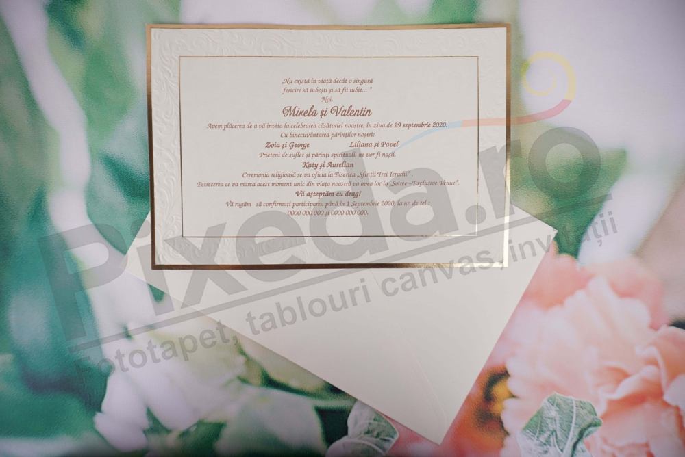 Invitatii nunta 1172 | Pixeda - Invitatii, tablouri canvas, fototapet