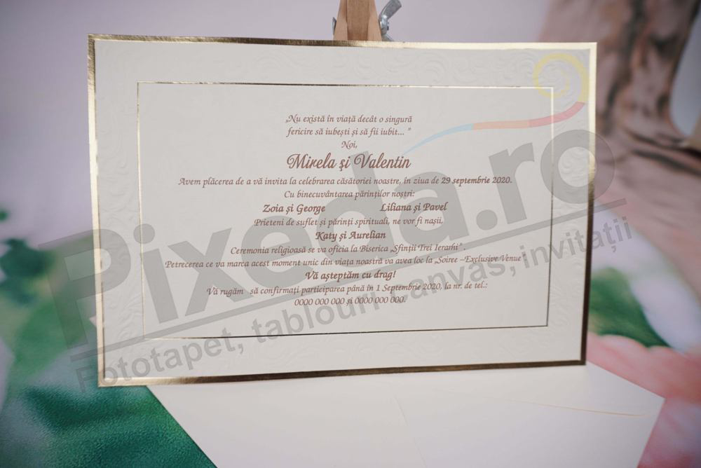 Invitatii nunta 1172 | Pixeda - Invitatii, tablouri canvas, fototapet