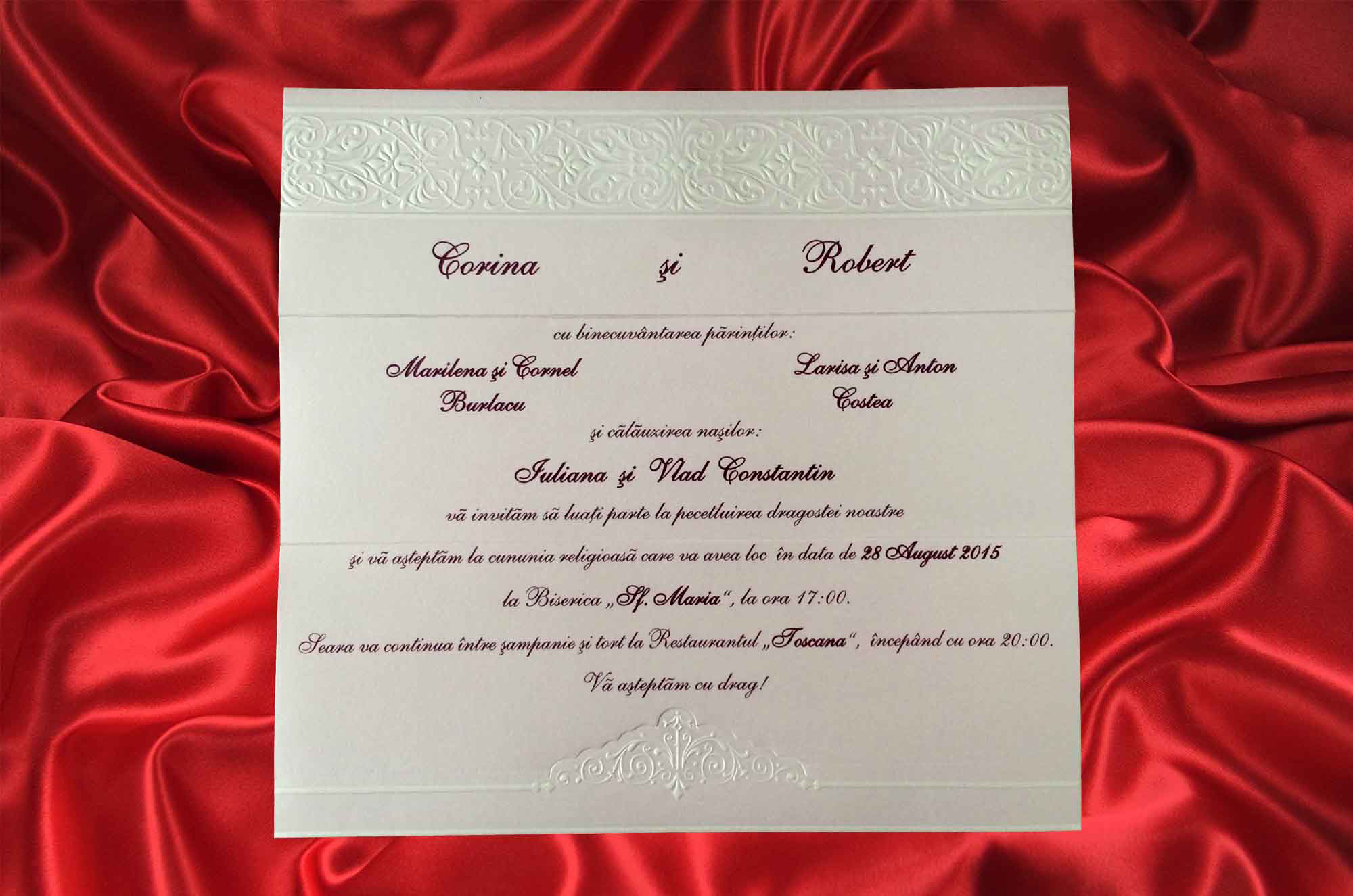 Invitatii nunta 629 | Pixeda - Invitatii, tablouri canvas, fototapet