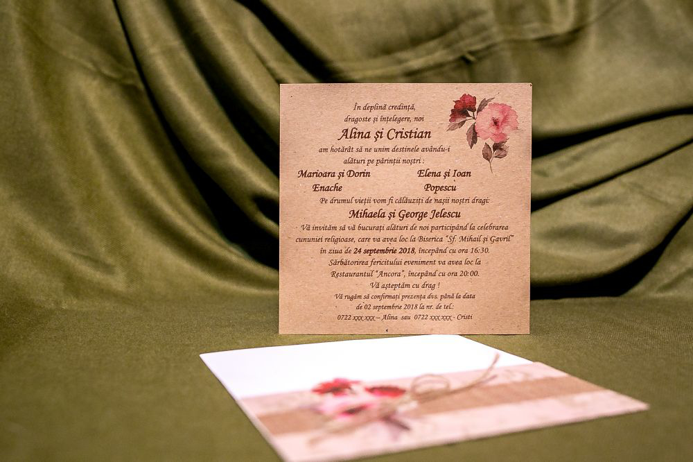 Invitatii nunta 4015 | Pixeda - Invitatii, tablouri canvas, fototapet